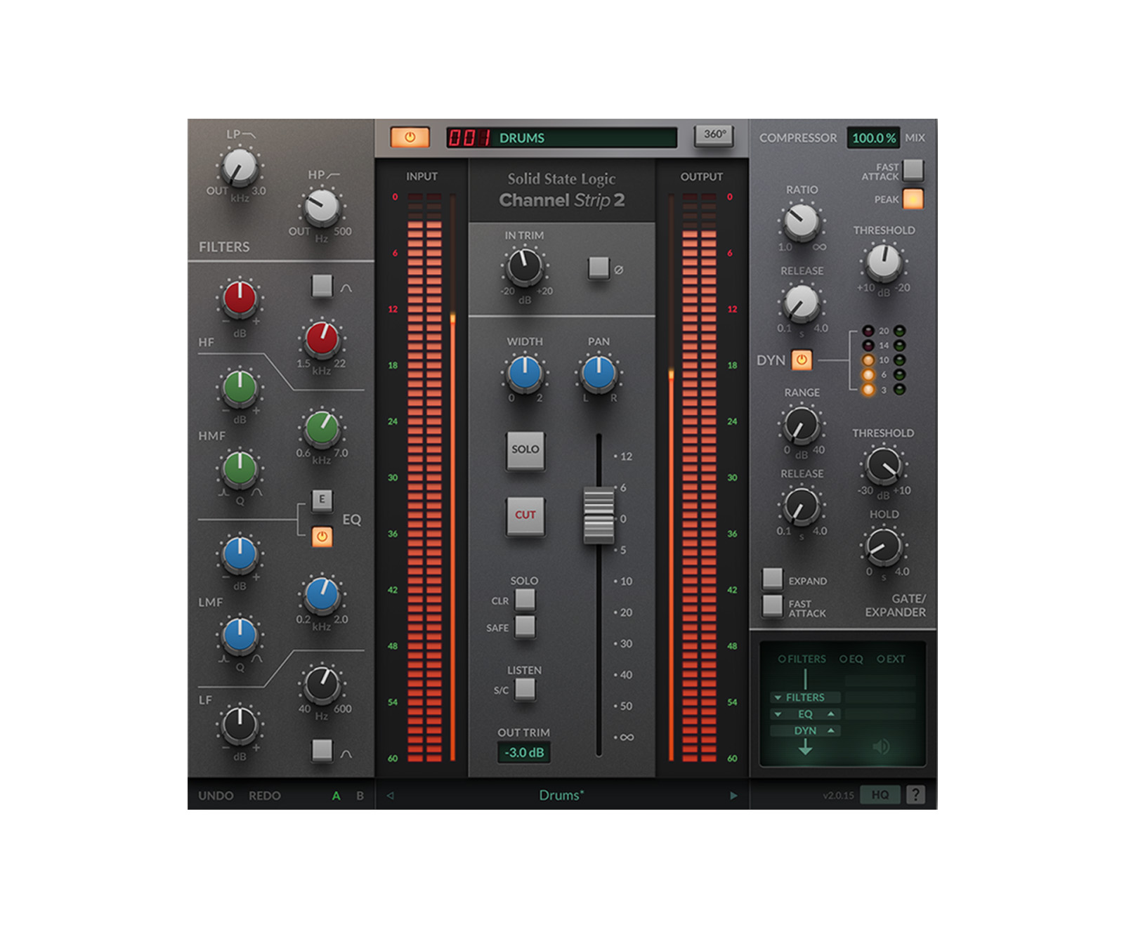 SSL Channel Strip 2 - 效果插件 - 传新科技有限公司